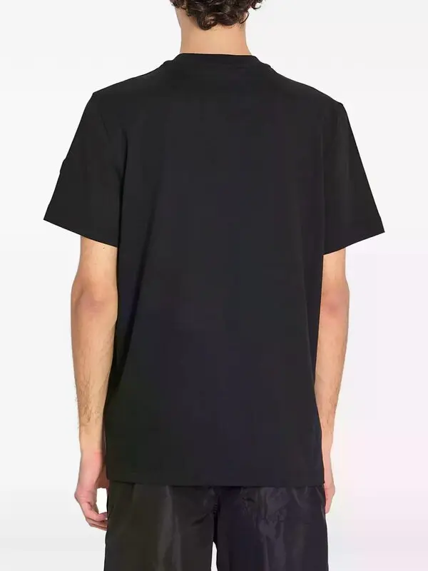 Moncler Logo-patch Cotton T-shirt - Black