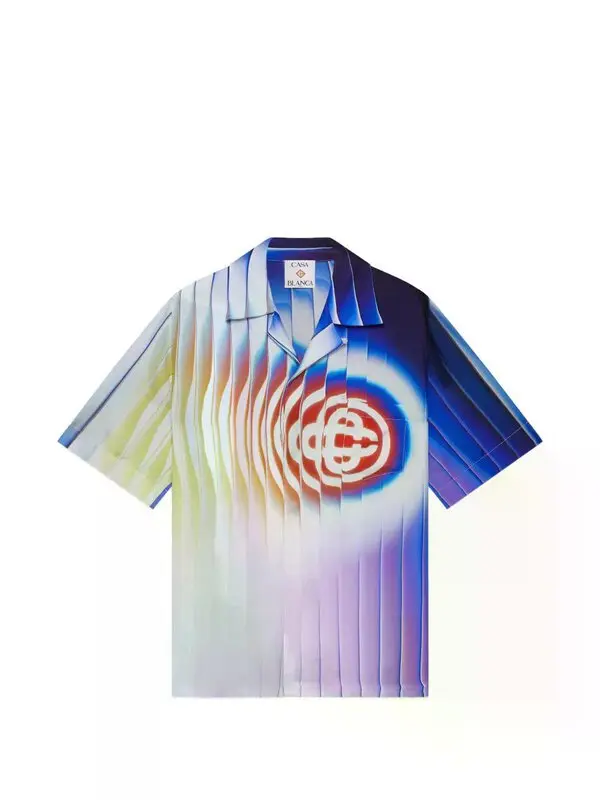 Casablanca Shockwave Silk Shirt - Blue