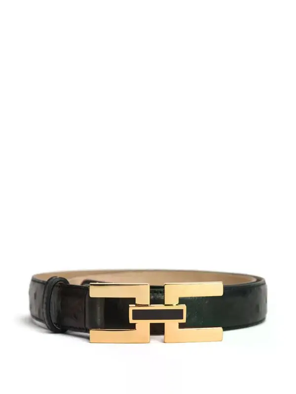 Elisabetta Franchi Logo Buckle Belt - Black