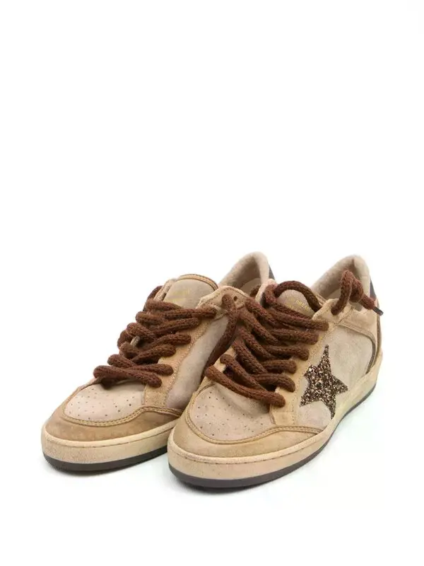 GOLDEN GOOSE Ball Star Star-appliqué Leather Sneakers - Neutrals