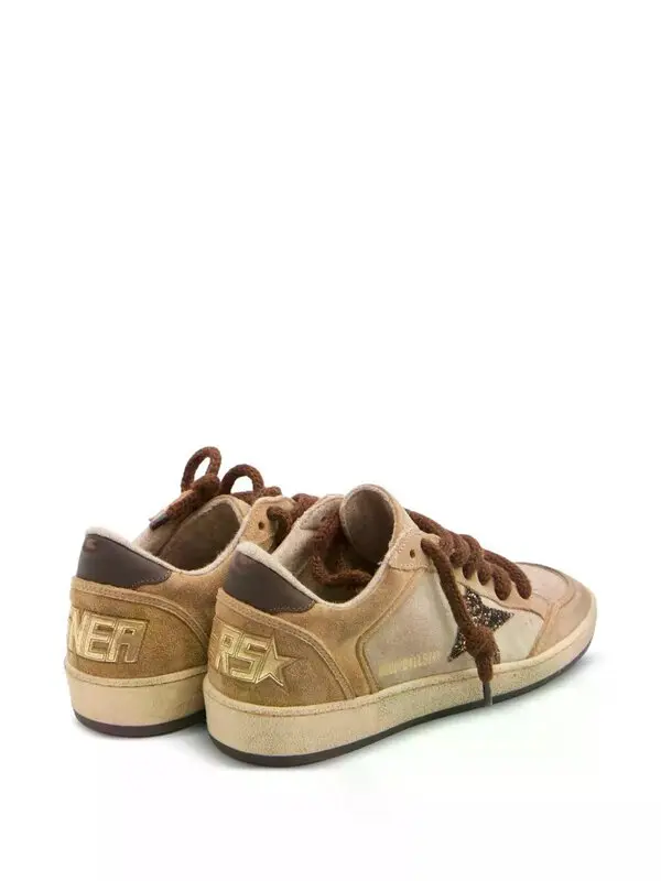 GOLDEN GOOSE Ball Star Star-appliqué Leather Sneakers - Neutrals
