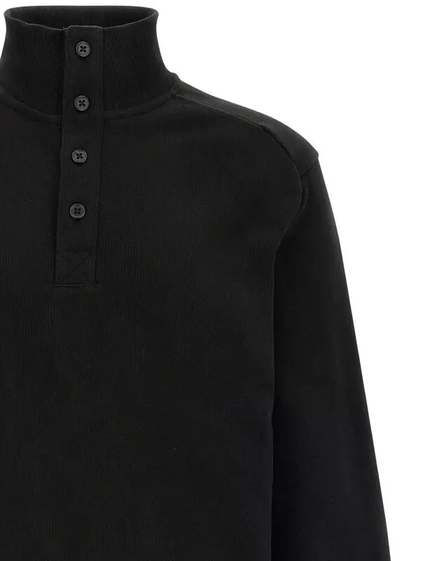 ENTIRE STUDIOS High-neck Buttoned Sweatshirt