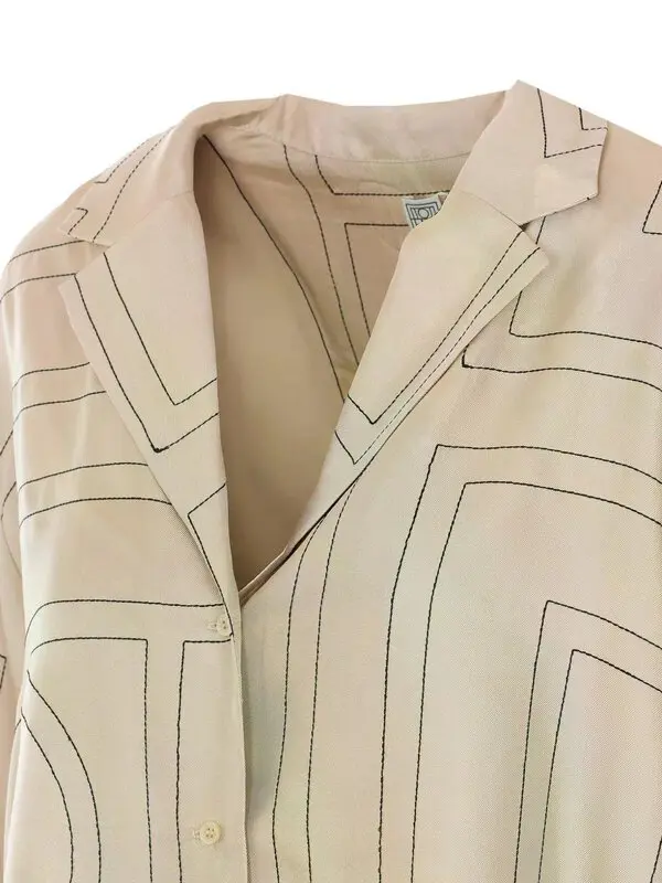TOTEME Monogram Silk Shirt