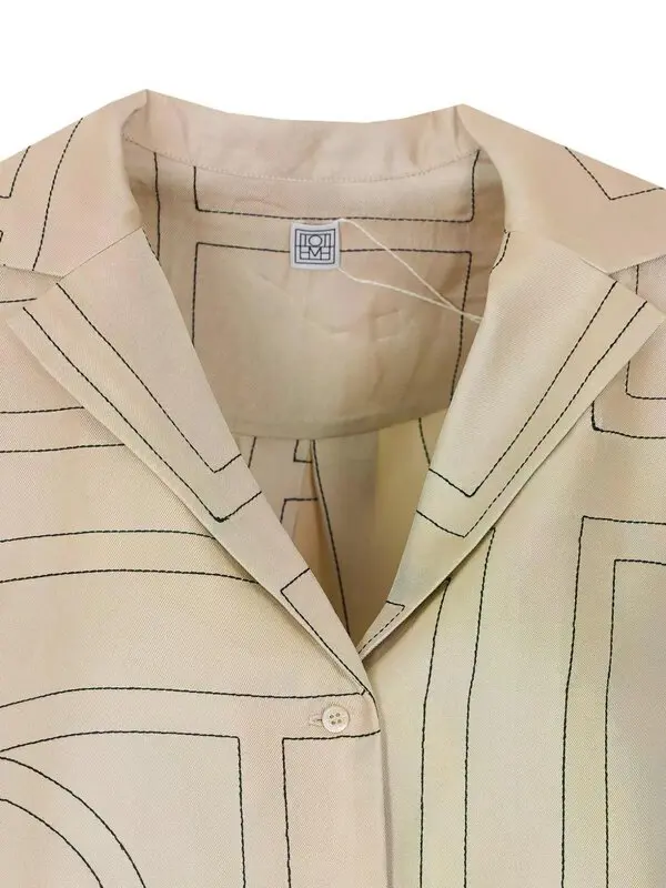 TOTEME Monogram Silk Shirt