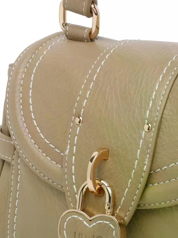 Liu Jo Top Handle Clutch With Heart Pendant