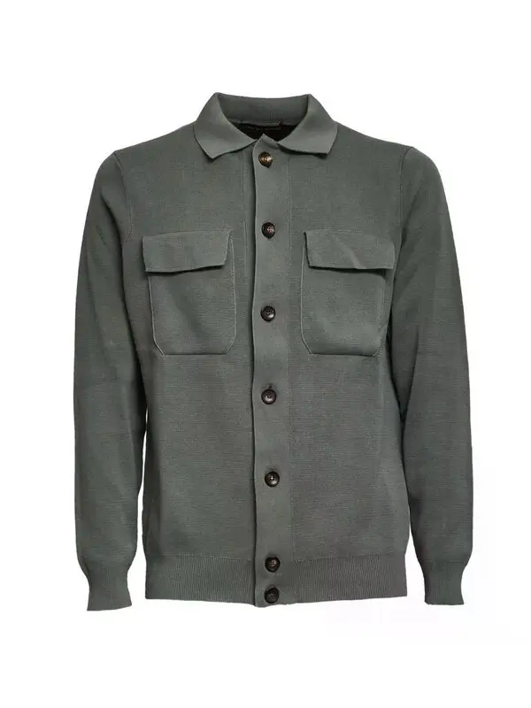 FILIPPO DE LAURENTIIS Buttoned Cardigan - Green