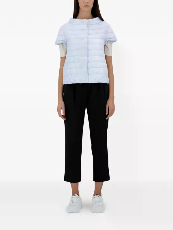 Herno Greta Short-sleeve Cape - Blue