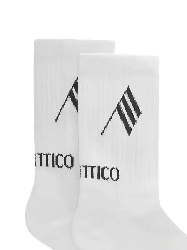 Attico Logo Cotton Socks