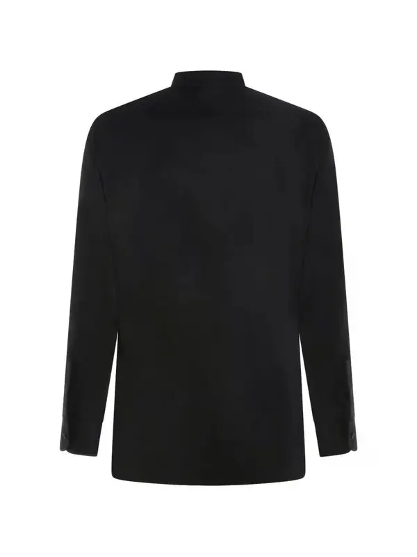 TOM FORD Twill Long-sleeve Shirt - Black