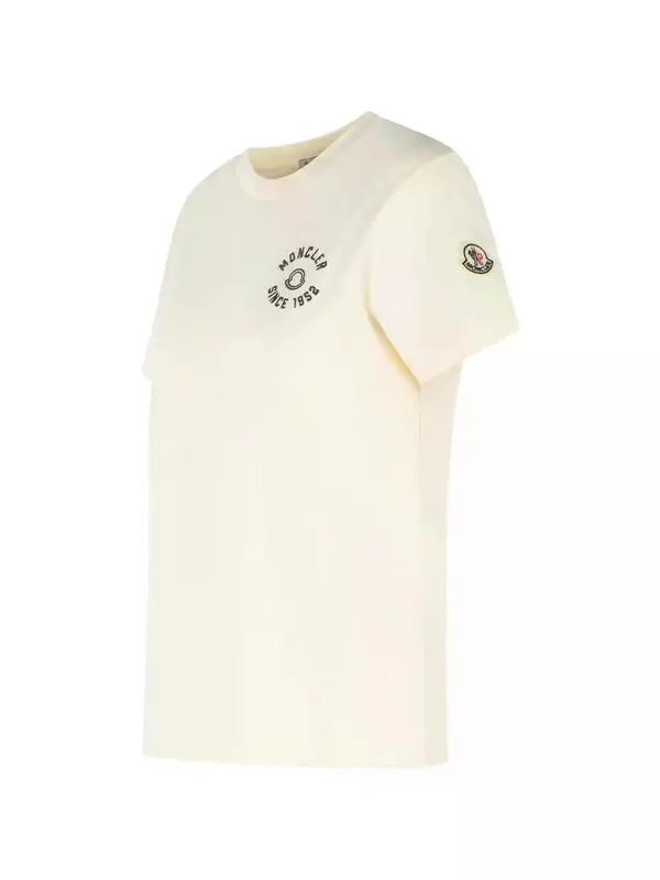 Moncler Logo Patch T-shirt - Neutrals