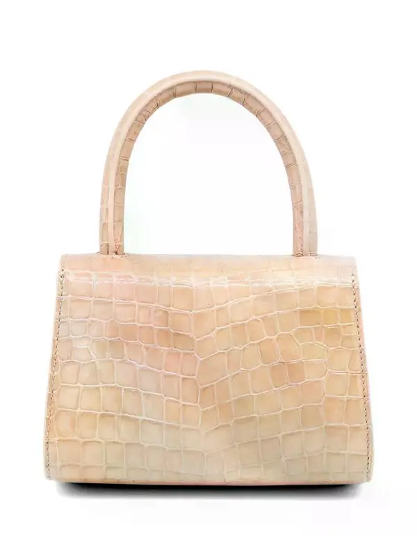 By Far Mini 2.0 Crocodile-effect Tote Bag