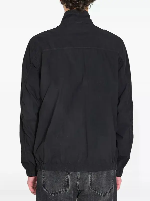 Stone Island Zip-up Jacket With Logo Patch