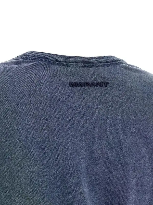 MARANT ETOILE Zae Wrap-style Sweat Dress - Blue