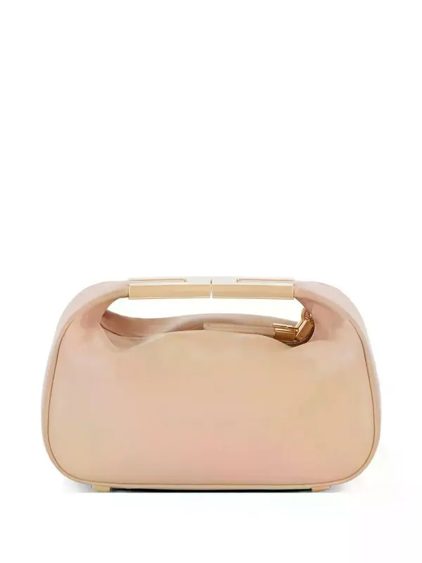 Elisabetta Franchi Logo-debossed Mini Bag - Neutrals