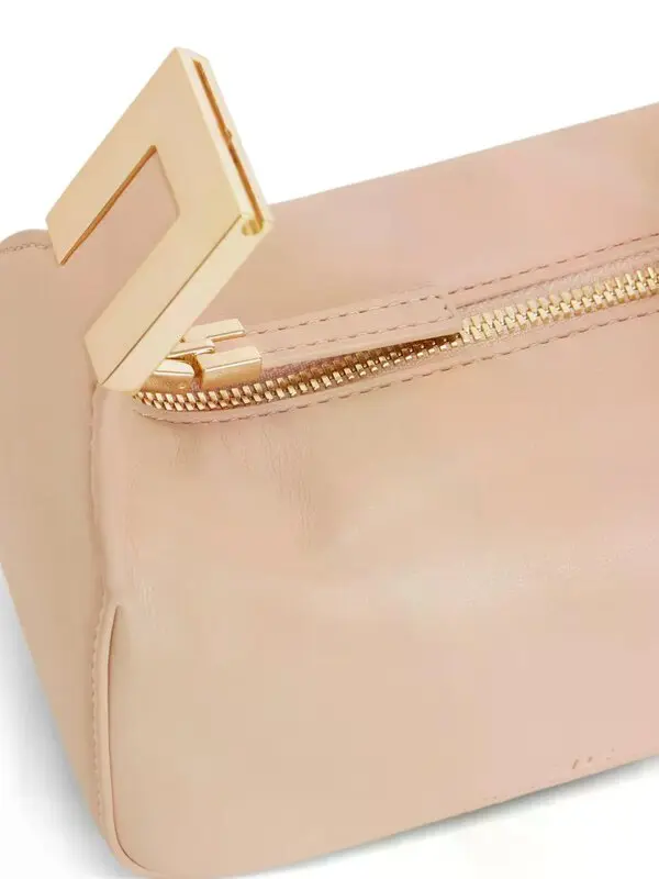 Elisabetta Franchi Logo-debossed Mini Bag - Neutrals