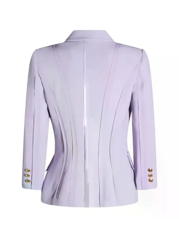 Elisabetta Franchi Pleated Double-breasted Jacket