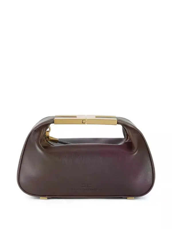 Elisabetta Franchi Logo-debossed Mini Bag - Brown