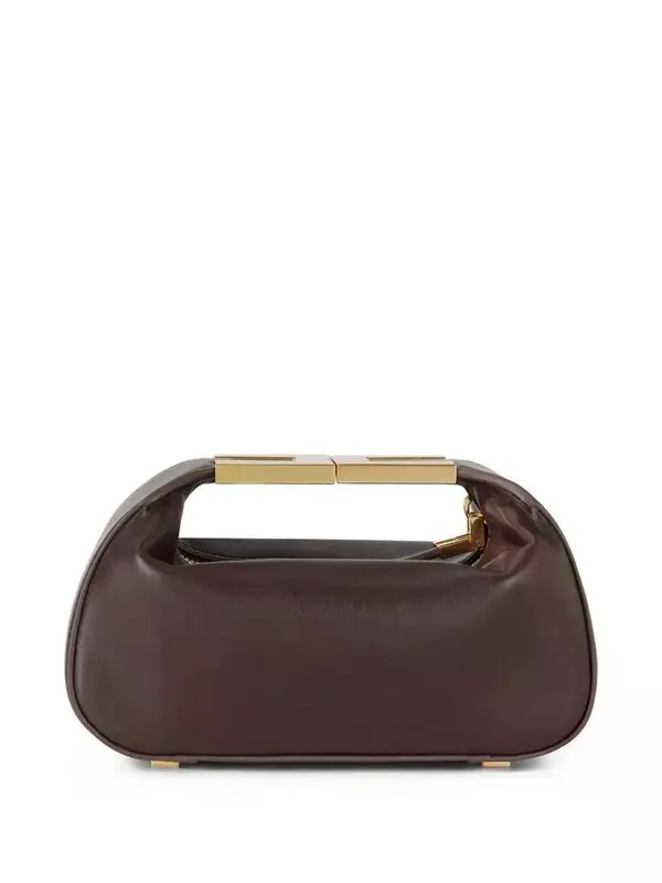 Elisabetta Franchi Logo-debossed Mini Bag - Brown