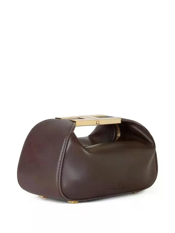 Elisabetta Franchi Logo-debossed Mini Bag - Brown