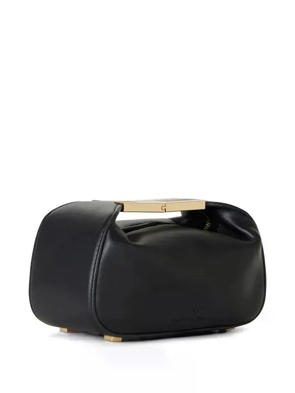 Elisabetta Franchi Logo Mini Bag - Black