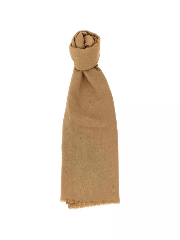 Max Mara Fringed-trim Scarf - Brown