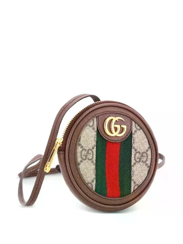 Gucci Ophidia Round Gg Coated Canvas Mini Backpack