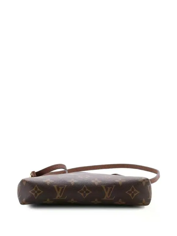 LOUIS VUITTON Pallas Monogram Canvas Leather Clutch Bag - Brown
