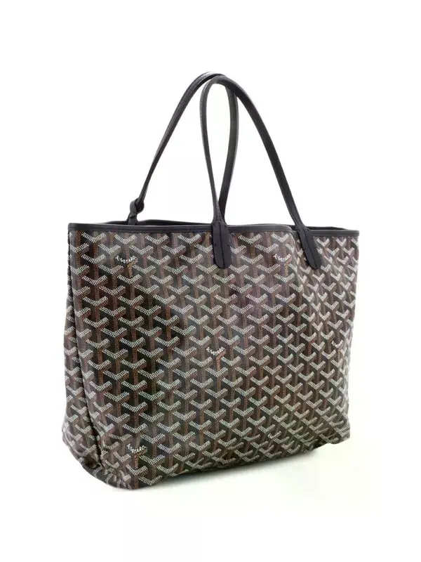 Goyard Saint Louis Coated Canvas Pm Tote Bag - Black