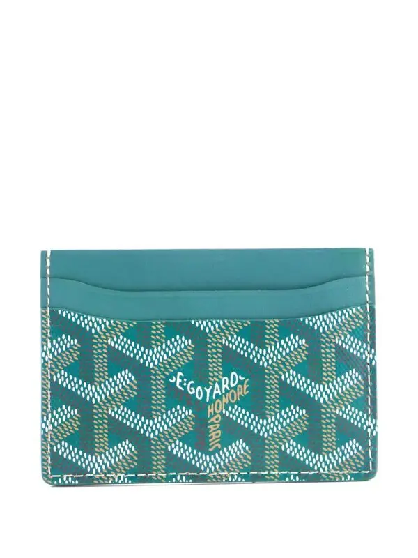 Goyard Saint Sulpice Coated Canvas Card Holder - Green