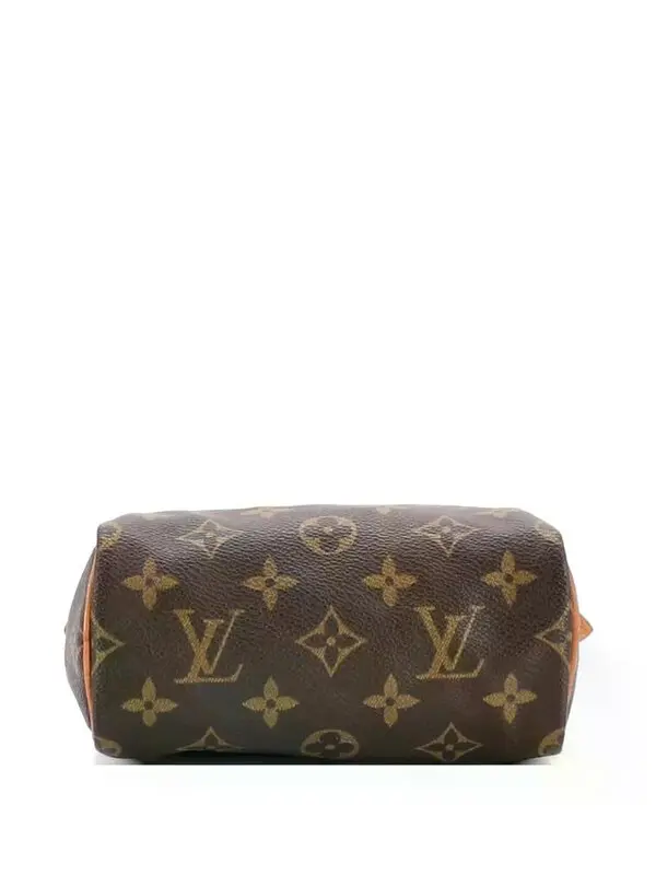 LOUIS VUITTON Speedy Mini Hl Handbag Monogram Canvas Satchel