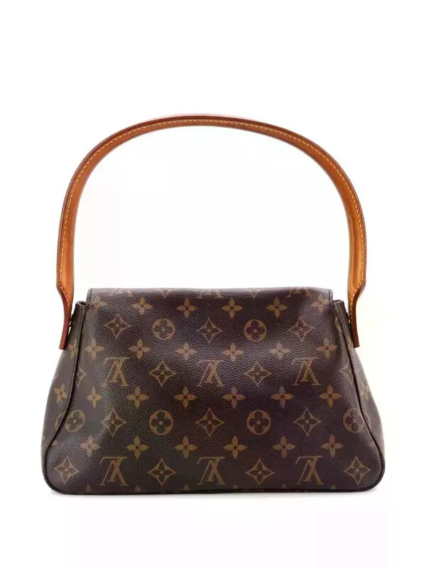 LOUIS VUITTON Looping Handbag Monogram Canvas Mini Satchel