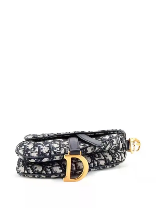 Dior Saddle Handbag Oblique Canvas Mini Shoulder Bag