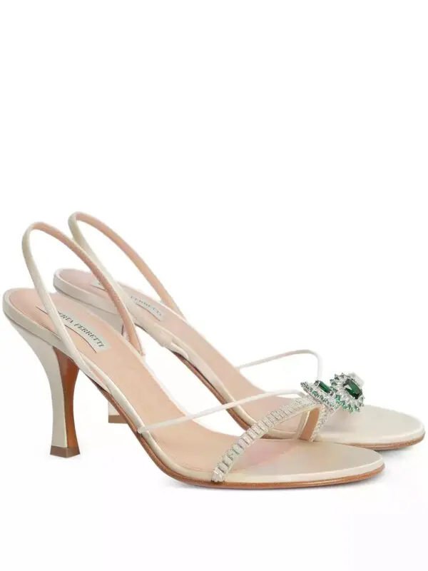 Alberta Ferretti Embellished-strap Stiletto Sandals