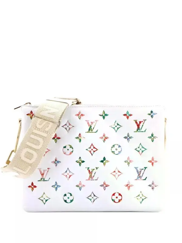 LOUIS VUITTON Coussin Pm Crossbody Bag Monogram Flower Embossed Lambskin - Neutrals