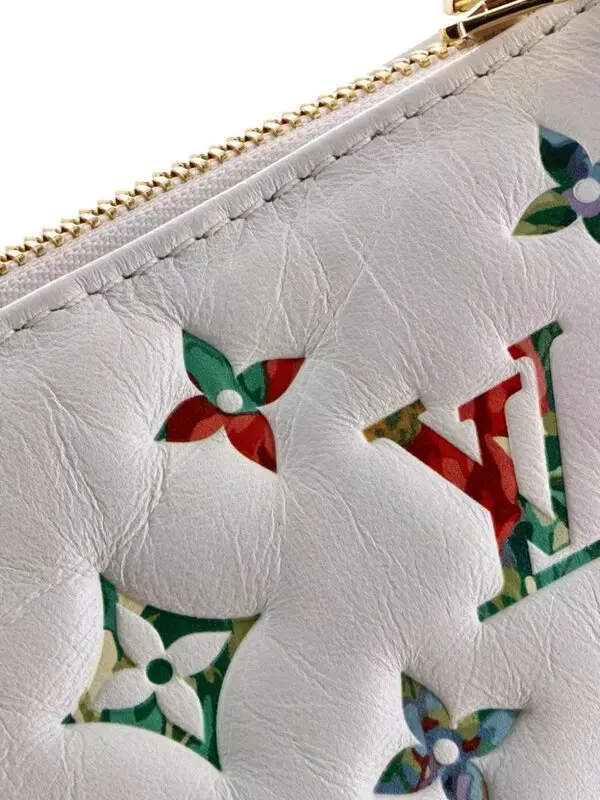 LOUIS VUITTON Coussin Pm Crossbody Bag Monogram Flower Embossed Lambskin - Neutrals