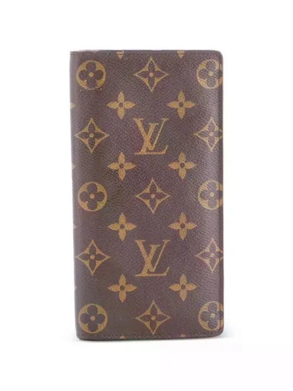 LOUIS VUITTON Brazza Wallet Monogram Canvas Small Wallets