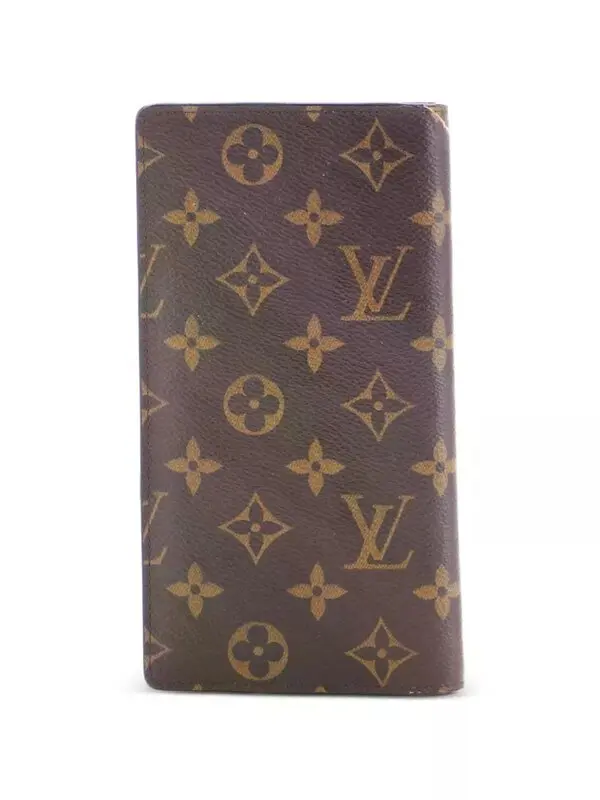 LOUIS VUITTON Brazza Wallet Monogram Canvas Small Wallets