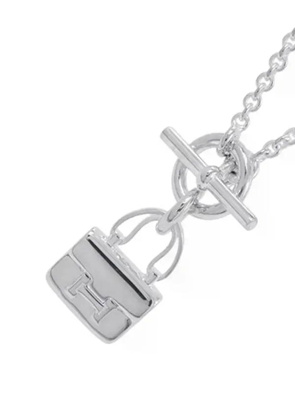 Hermès Sterling Amulettes Constance Necklace - Silver