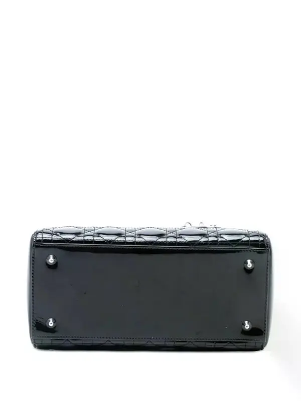 Dior 2016 Medium Patent Cannage Lady Satchel