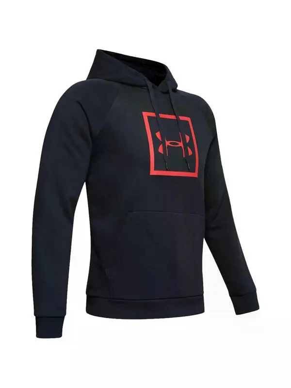Under Armour Rival Fleece Box Logo Hoodie - Black