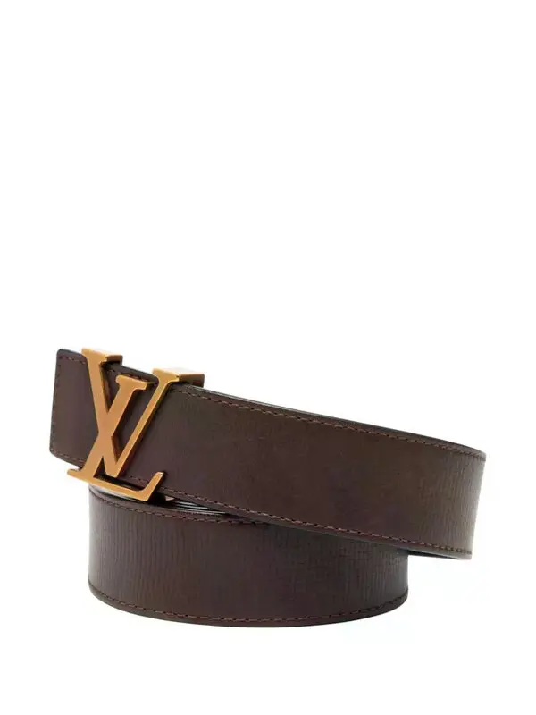 LOUIS VUITTON 2005 Initiales Leather Belt