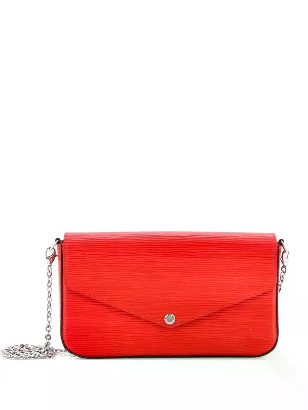 LOUIS VUITTON Felicie Pochette Epi Leather Crossbody Bag - Red