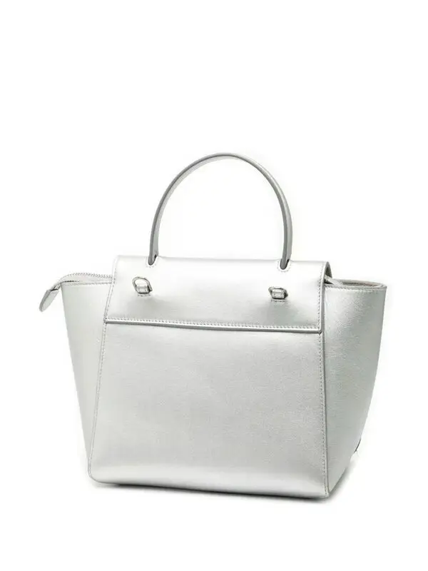 Celine 2018 Nano Laminated Calfskin Belt Bag - Silver