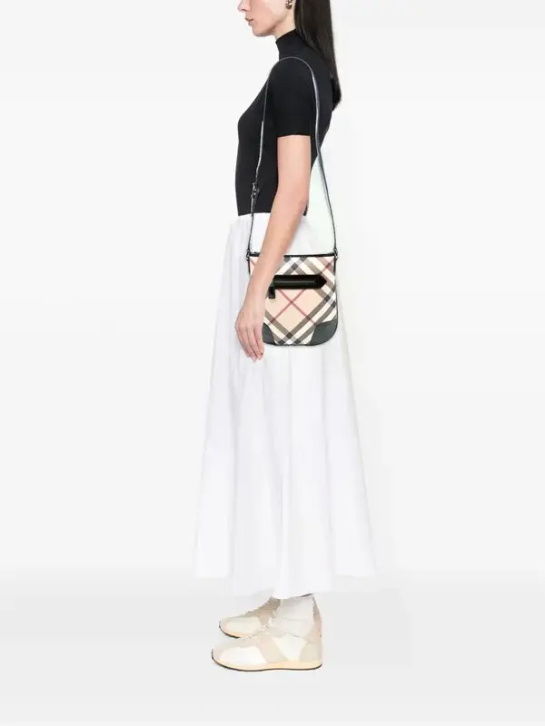 Burberry Supernova Check Coated Canvas Dryden Crossbody Bag