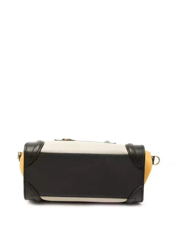 Celine 2016 Nano Tricolor Luggage Tote - Brown