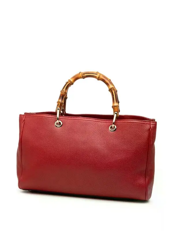 Gucci Medium Calfskin Bamboo Shopper Satchel