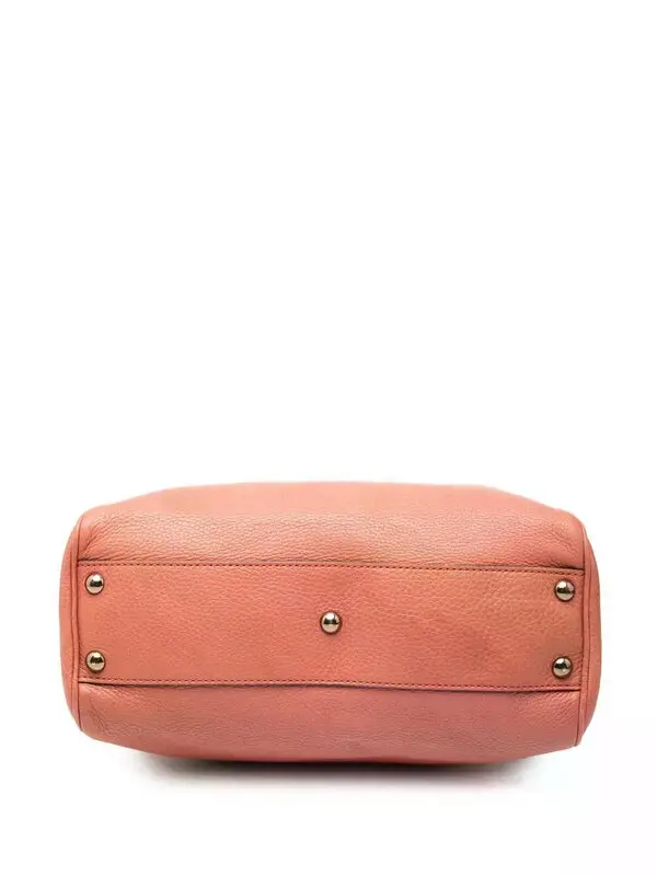 Gucci 2000-2015 Small Calfskin Bamboo Shopper Satchel - Pink