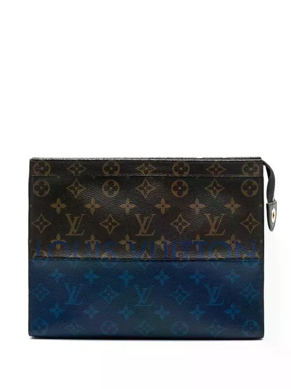 LOUIS VUITTON 2017 Monogram Pacific Split Pochette Voyage Mm - Blue