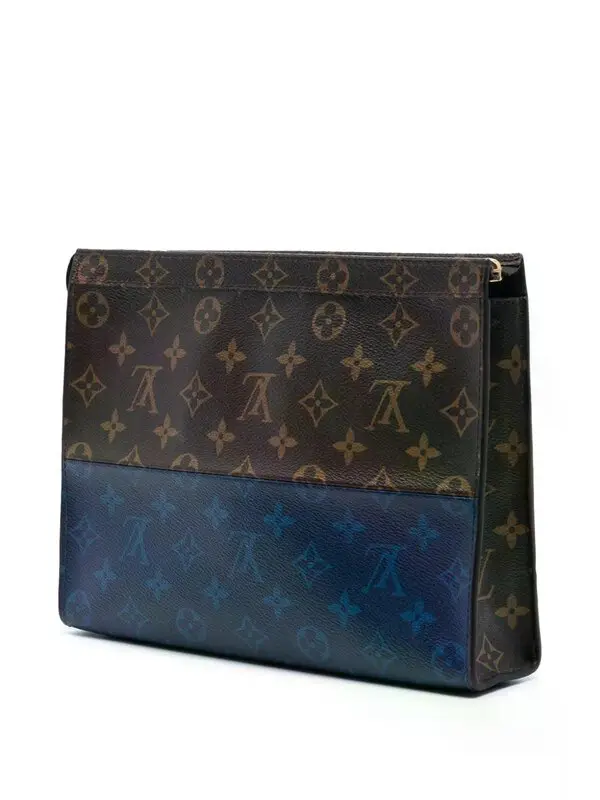 LOUIS VUITTON 2017 Monogram Pacific Split Pochette Voyage Mm - Blue