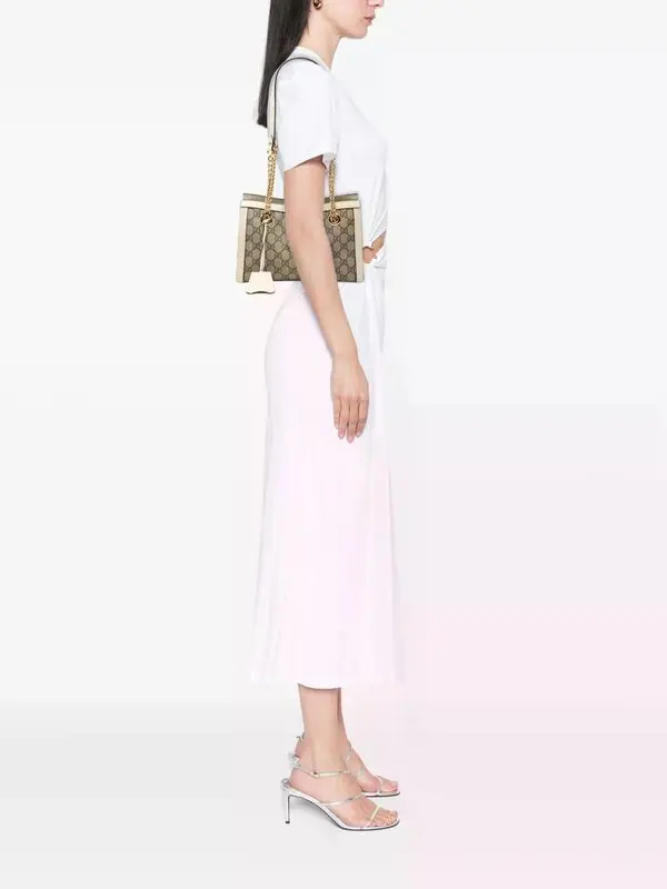 Gucci Small Gg Supreme Padlock Tote Bag - Brown